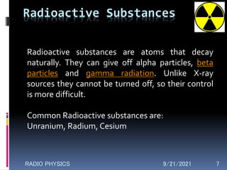 Radio-activity/substances | PPTX