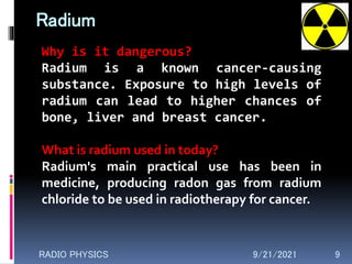 Radio-activity/substances | PPTX