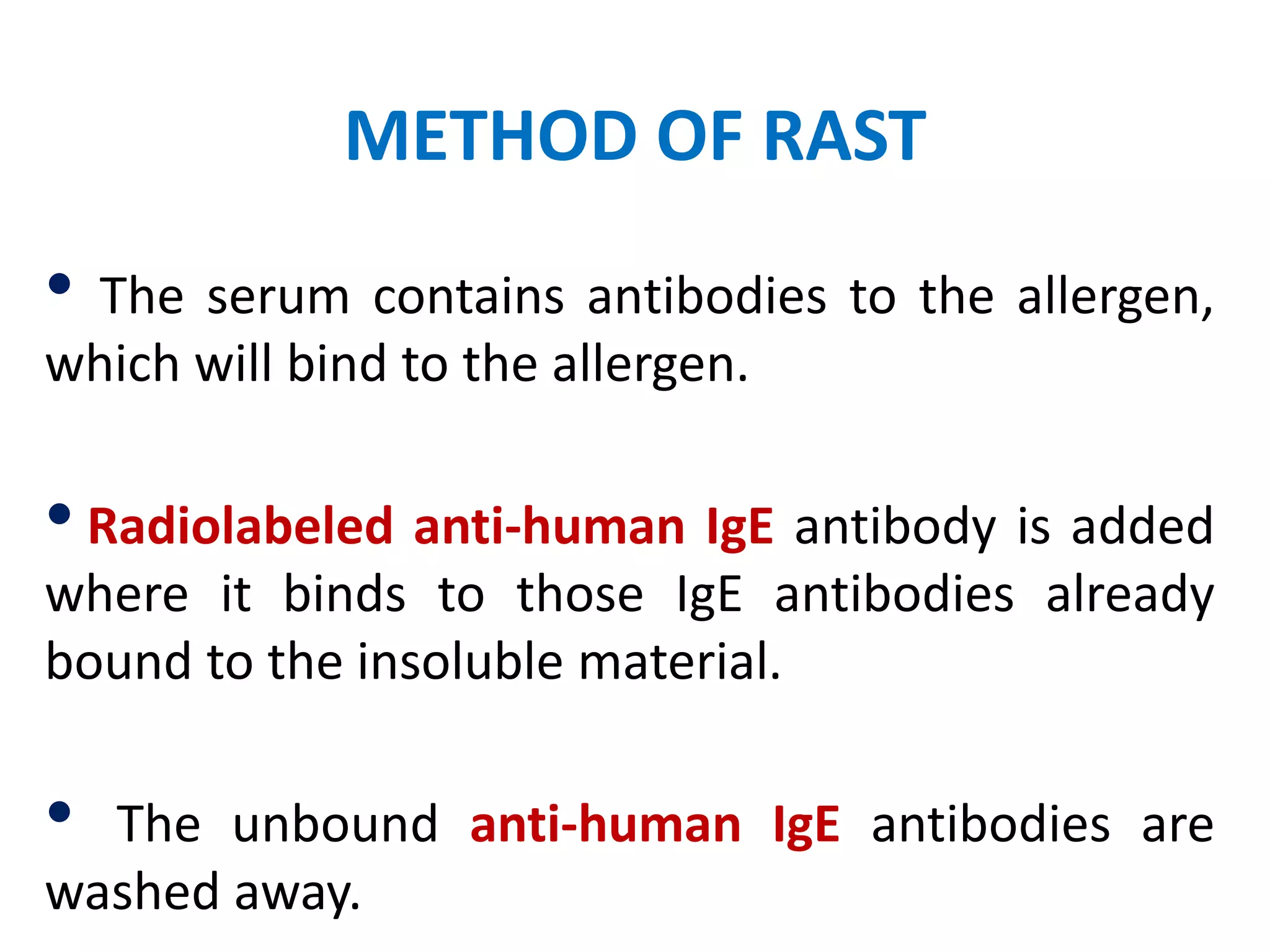 Radio allergosorbent test (rast) | PPTX