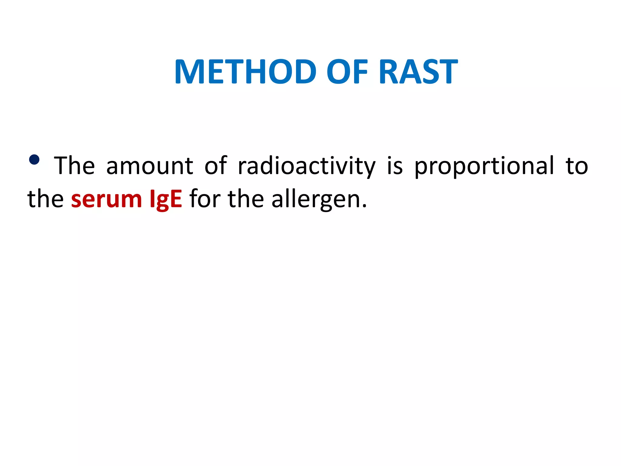 Radio allergosorbent test (rast) | PPTX