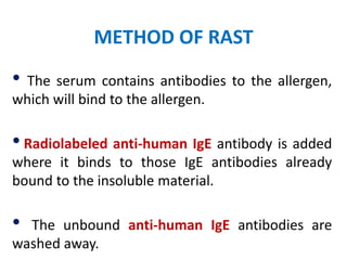 Radio allergosorbent test (rast) | PPTX