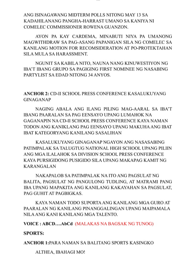 RADIO-BROADCASTING PERFORMANCE TASK KOMPAN | PDF