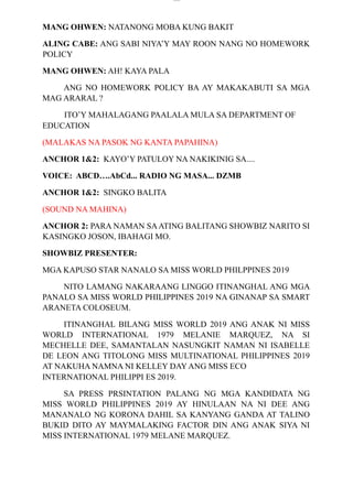 RADIO-BROADCASTING PERFORMANCE TASK KOMPAN | PDF