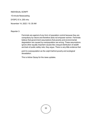 Radio-Broadcasting-Individual-Script.docx | Debated Sensitive Social Issues | Sensitive Topics