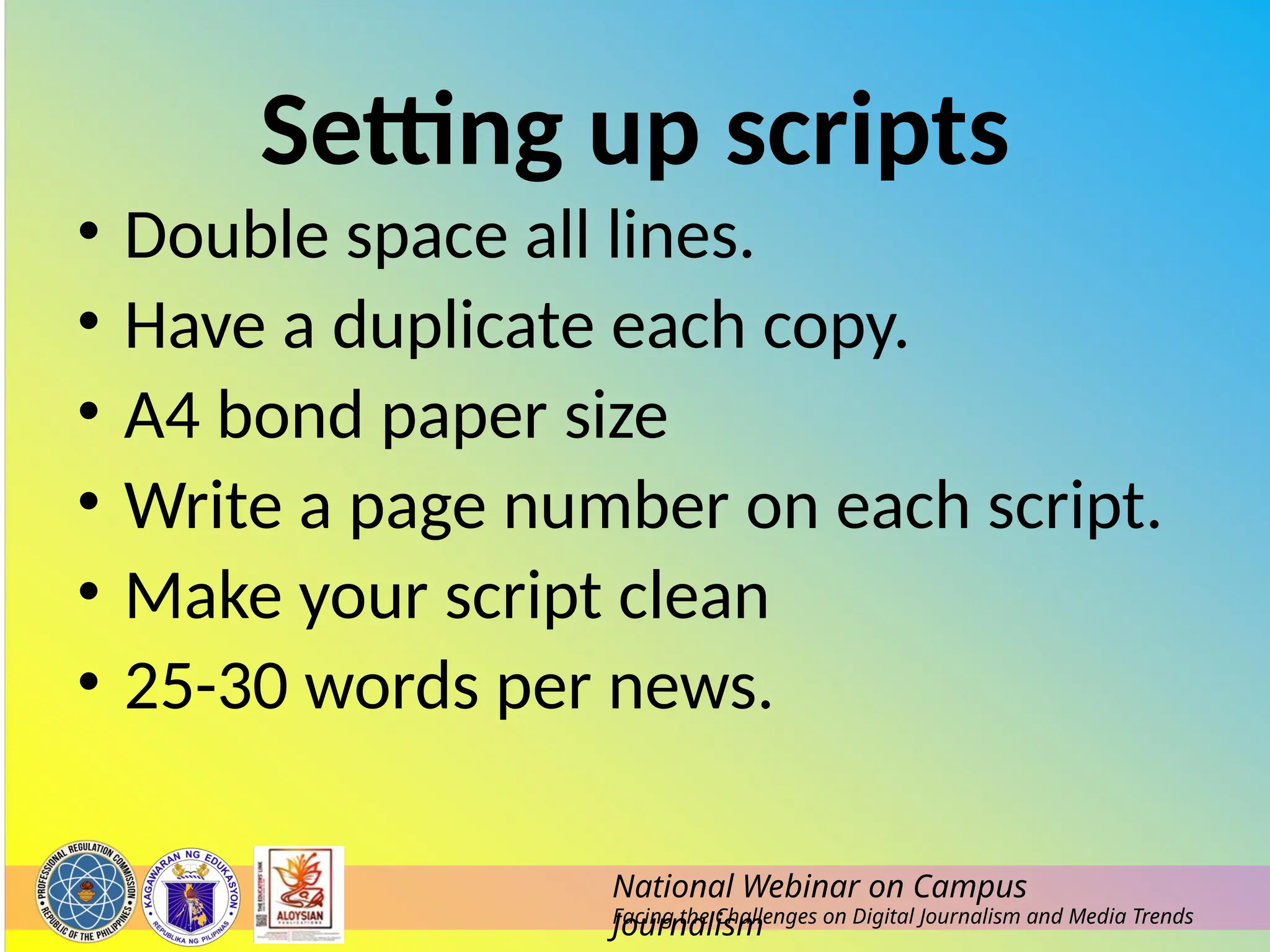 RADIO-BROADCASTing. training files. English and Filipino | PPTX