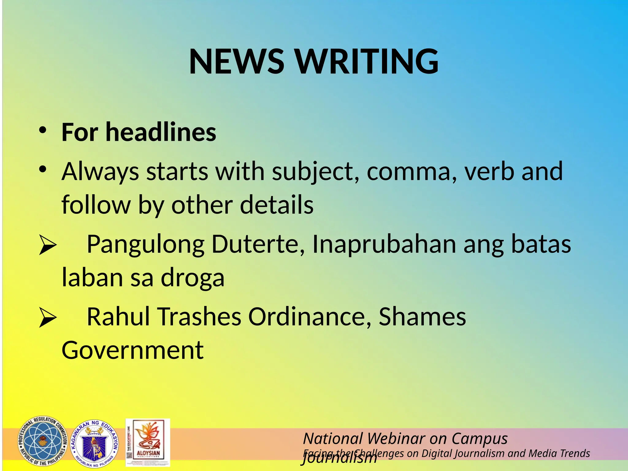 RADIO-BROADCASTing. training files. English and Filipino | PPTX