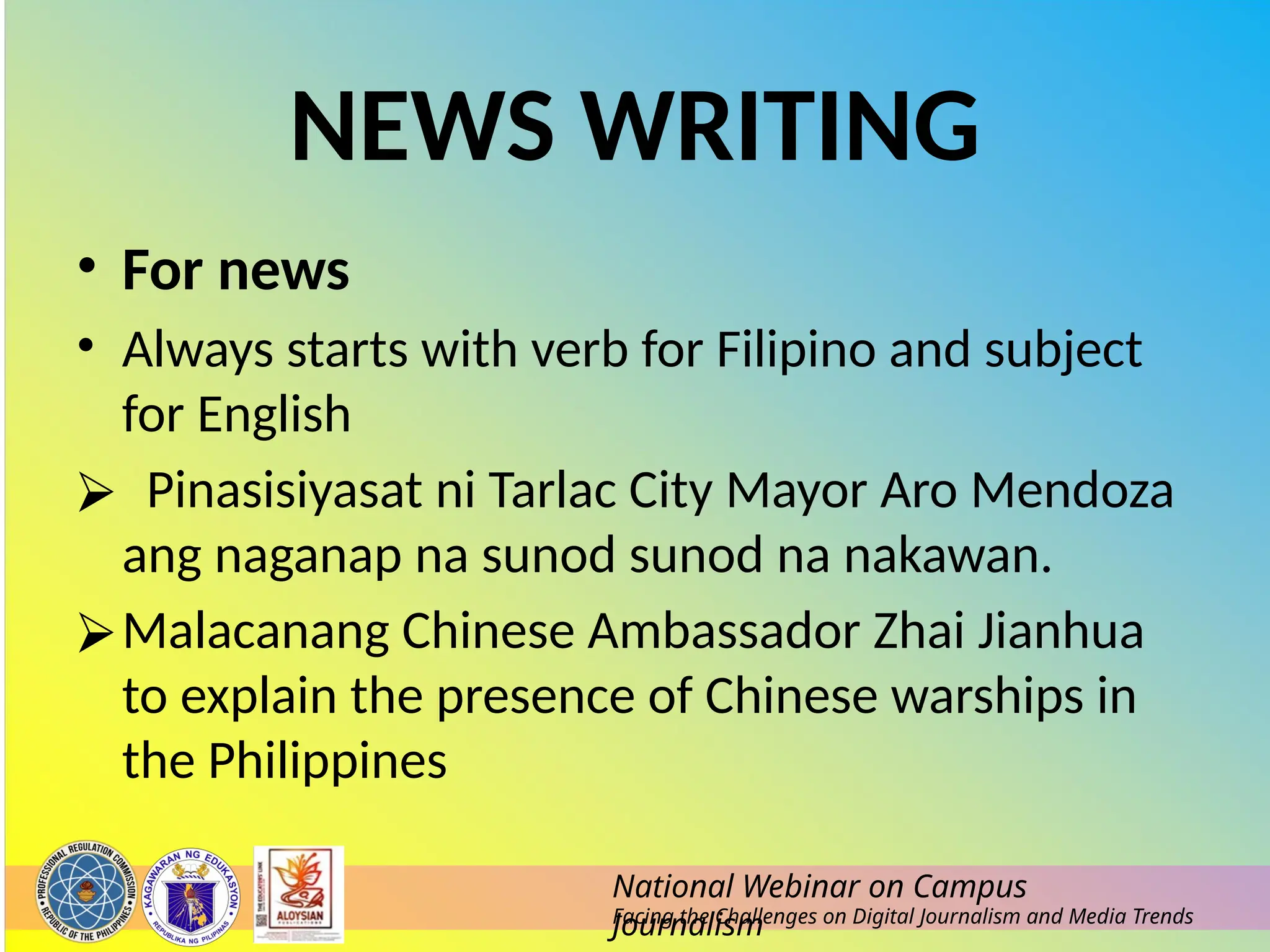 RADIO-BROADCASTing. training files. English and Filipino | PPTX