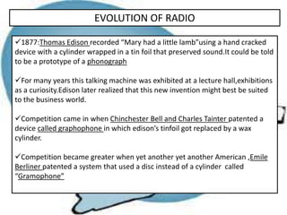 Radio evolution | PPTX