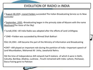 Radio evolution | PPTX