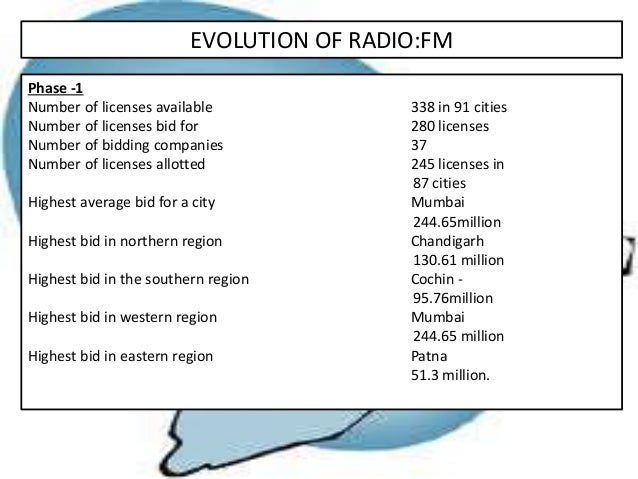 Radio evolution