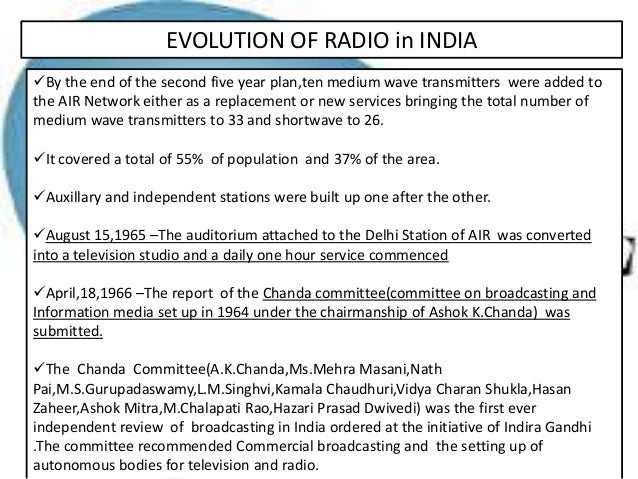 Radio evolution