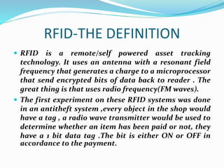 Radio frequency identification | PPTX