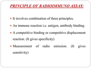 Radio immunoassay (ria) | PPTX