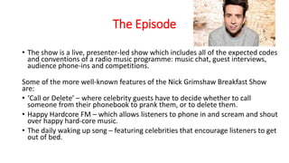 Radio 1 breakfast show timeline lesson | PPTX