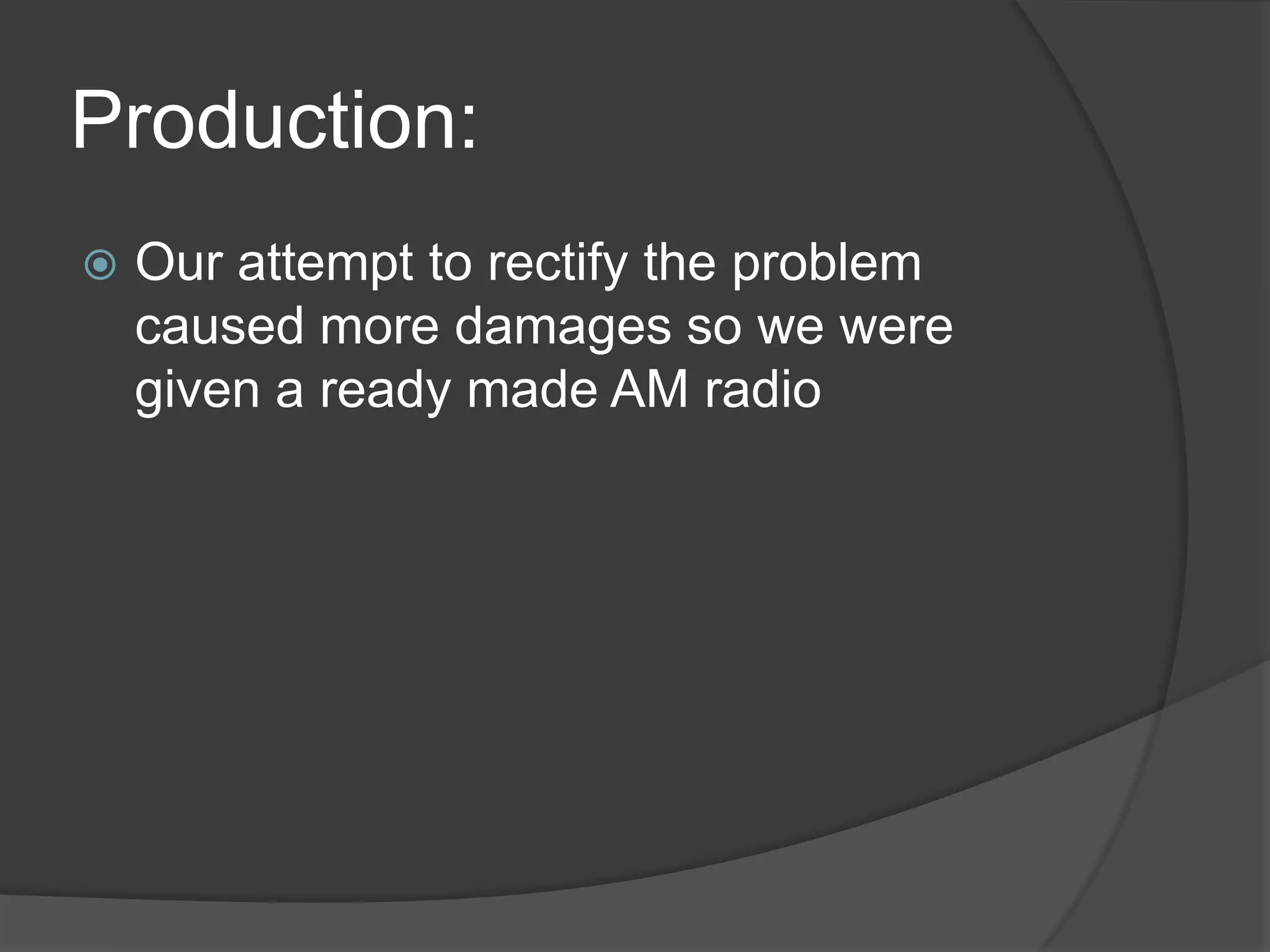 Radio Project Presentation | PPTX