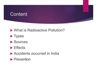Radioactive waste | PPTX