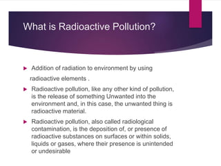 Radioactive waste | PPTX