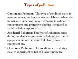 radioactive-pollution slide share for effectively studying | PPT