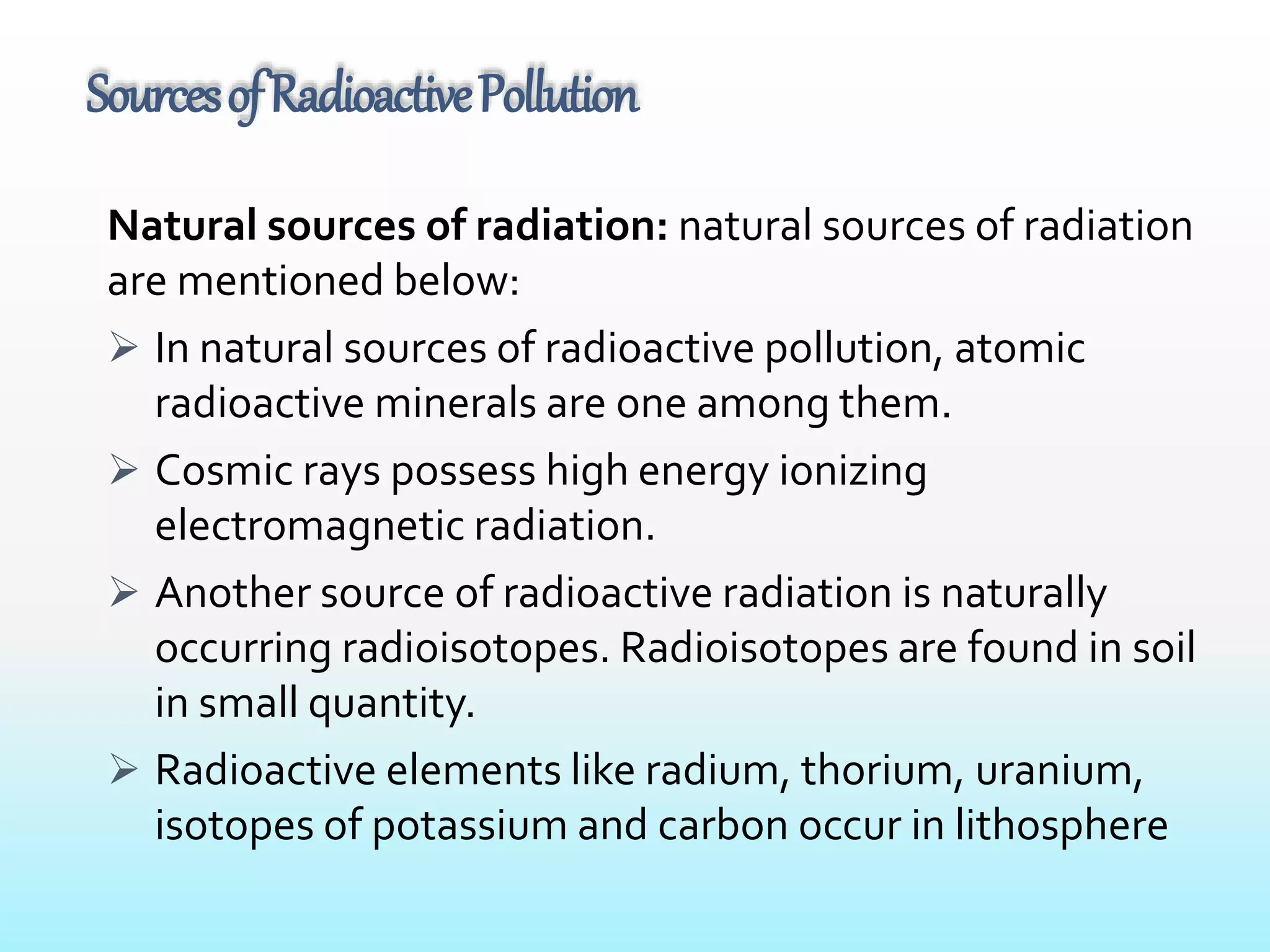 Radioactive pollution | PPTX
