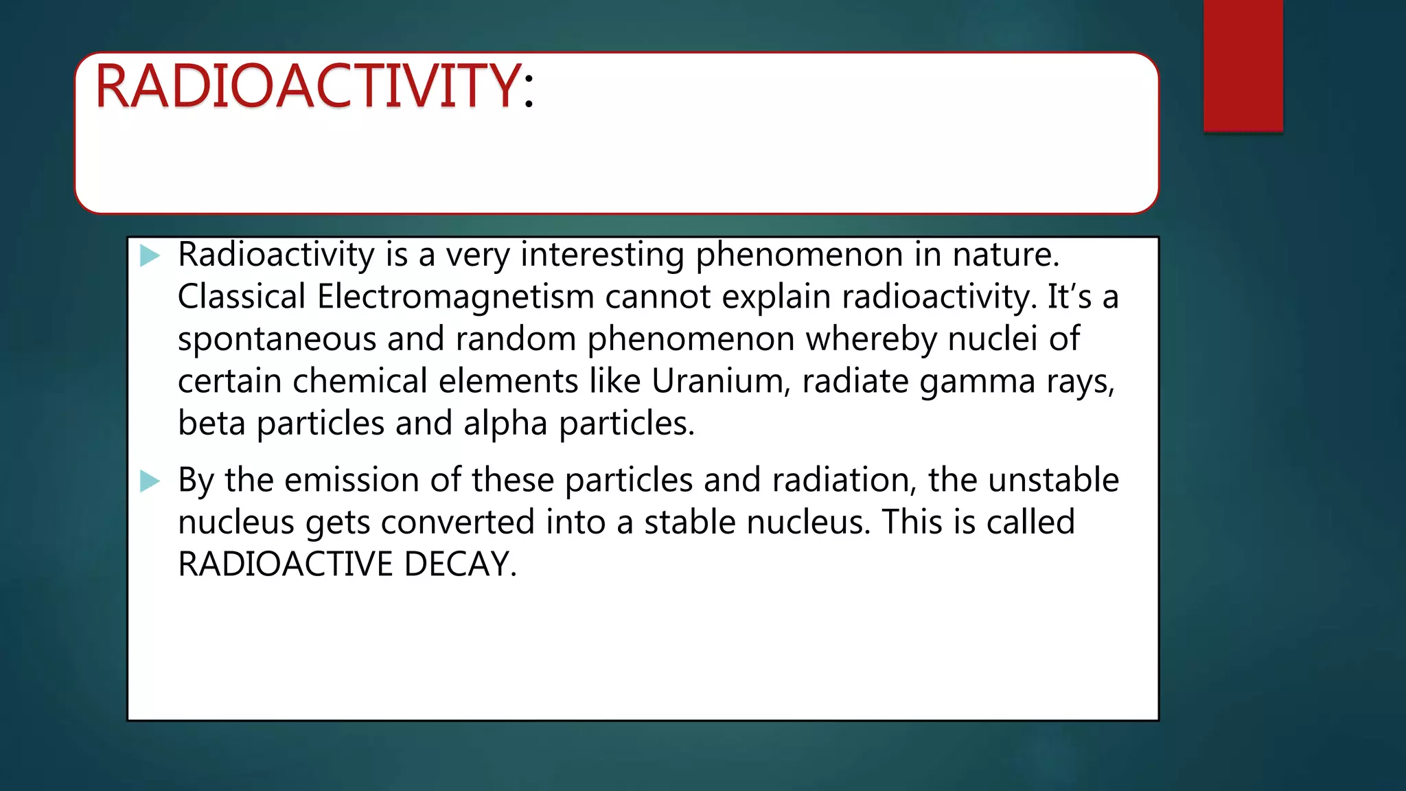 Radioactive application in medical | PPTX