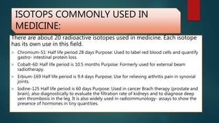 Radioactive application in medical | PPTX