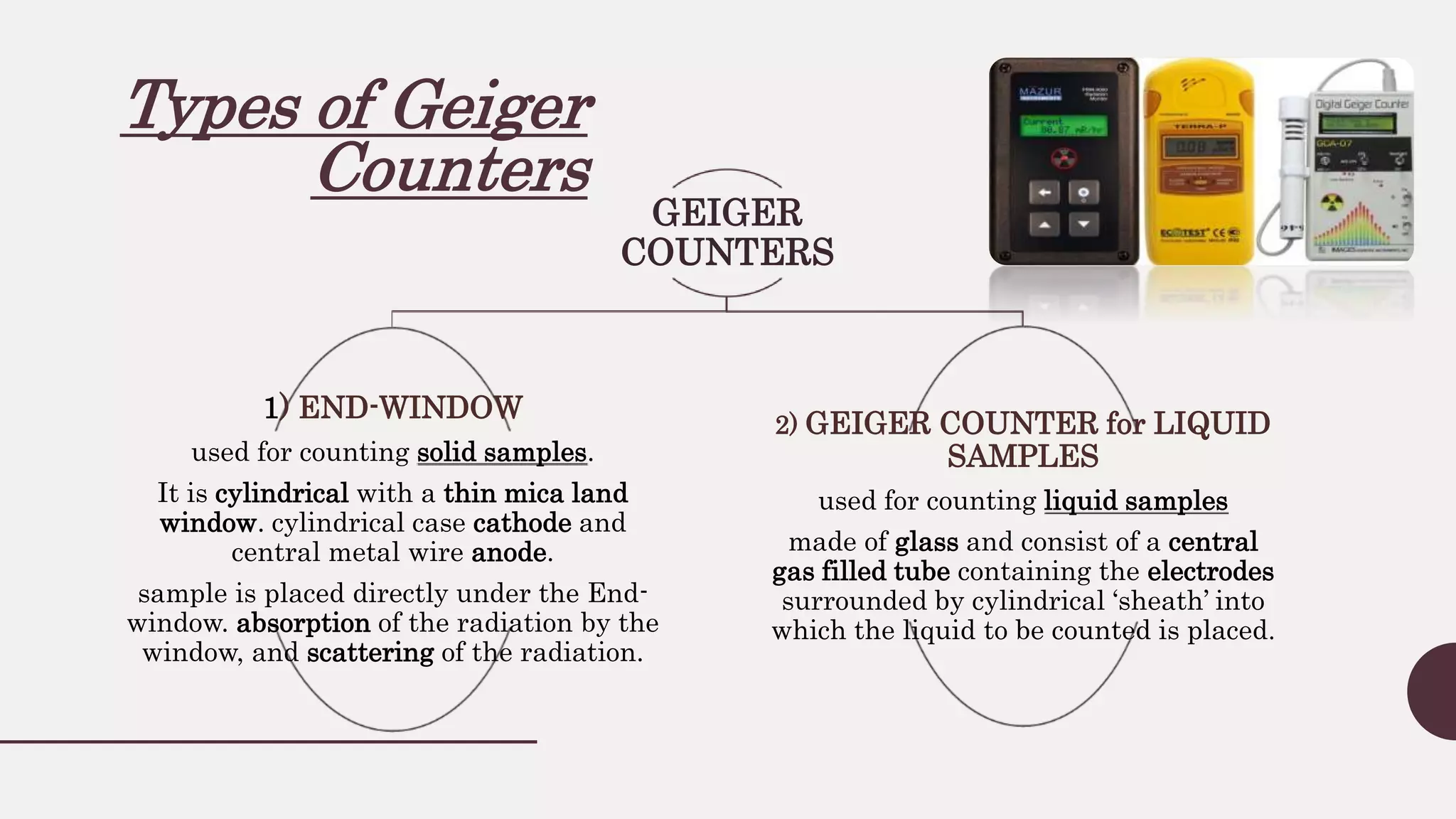 Radioactive counters or Detectors | PPTX