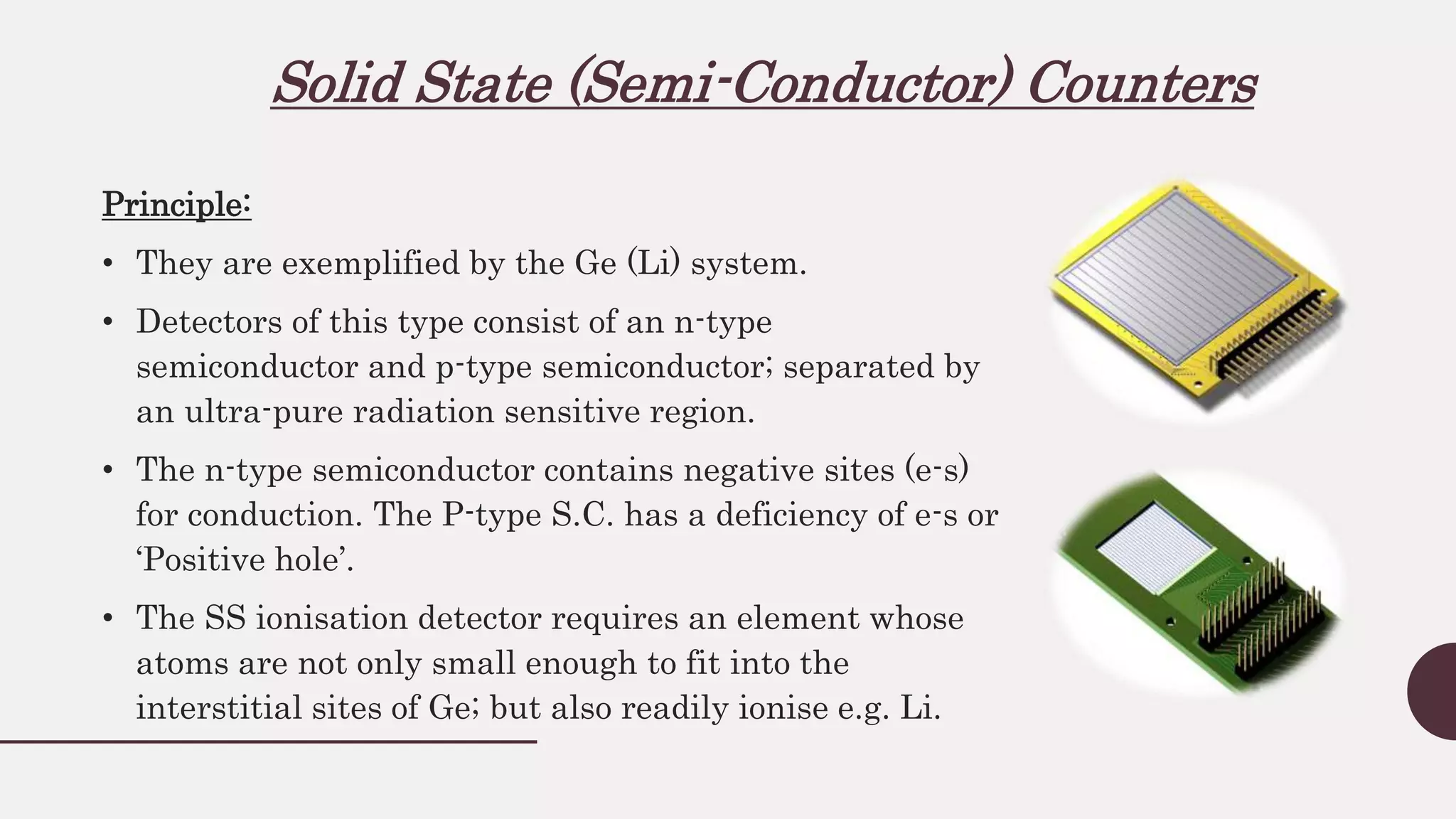Radioactive counters or Detectors | PPTX
