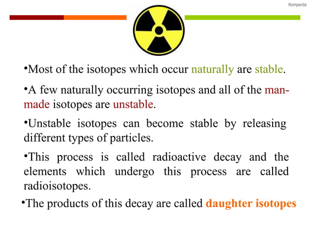 Radioactive decay | PPT | Chemistry | Science