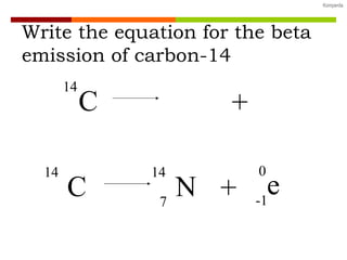 Beta Radiation Equation