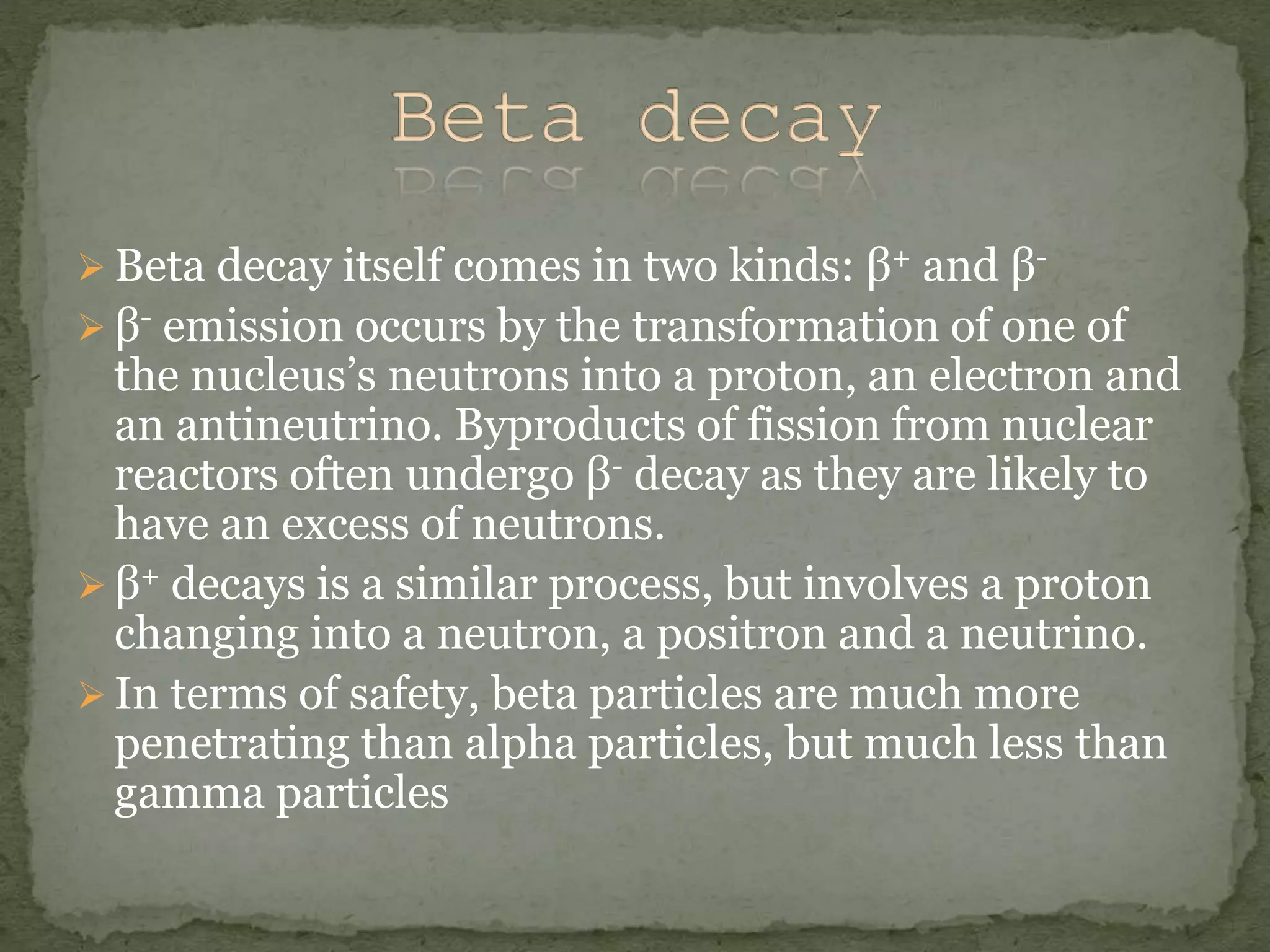 Radioactive decay | PPTX