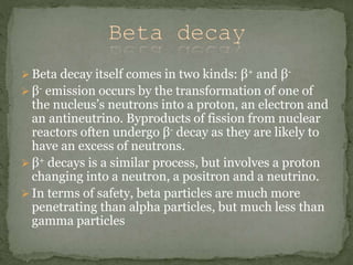 Radioactive decay | PPTX