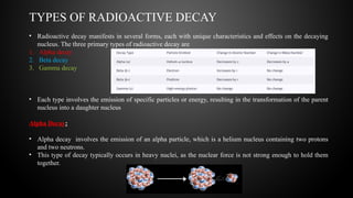 radioactive decay biswajeet.pptx by Subhashree | PPTX | Chemistry | Science