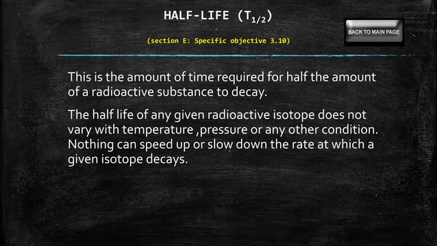Radioactive decay half-life calculation | PPTX | Chemistry | Science