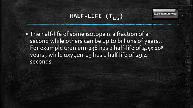 Radioactive decay half-life calculation | PPTX | Chemistry | Science
