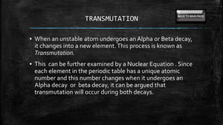 Radioactive decay half-life calculation | PPTX