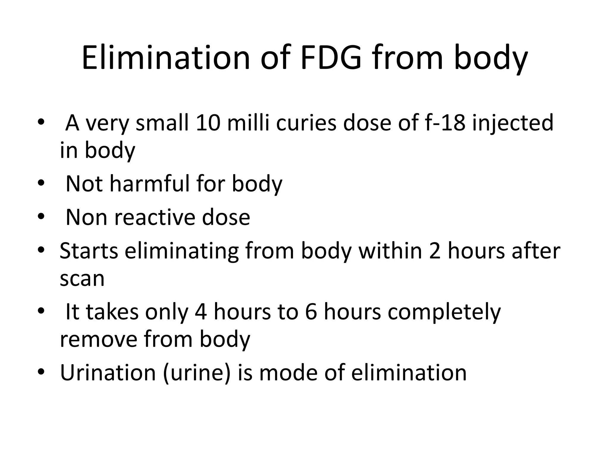 Radioactive glucose used for PET Scan | PDF