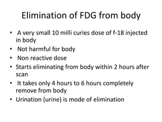 Radioactive glucose used for PET Scan | PDF
