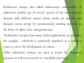 Radioactive isotopes in the investigation of biogenetic studies | PDF