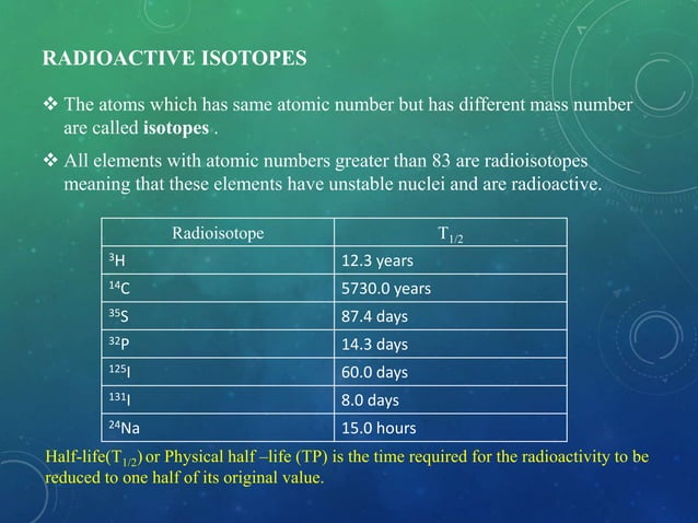 Radio active labeling | PPTX | Chemistry | Science