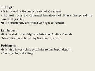 Radioactive mineral deposits in india | PPTX