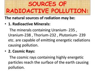 Causes Of Radioactive Pollution