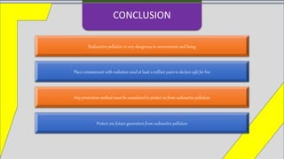 Sustainable Development - Radioactive Pollution | PPTX