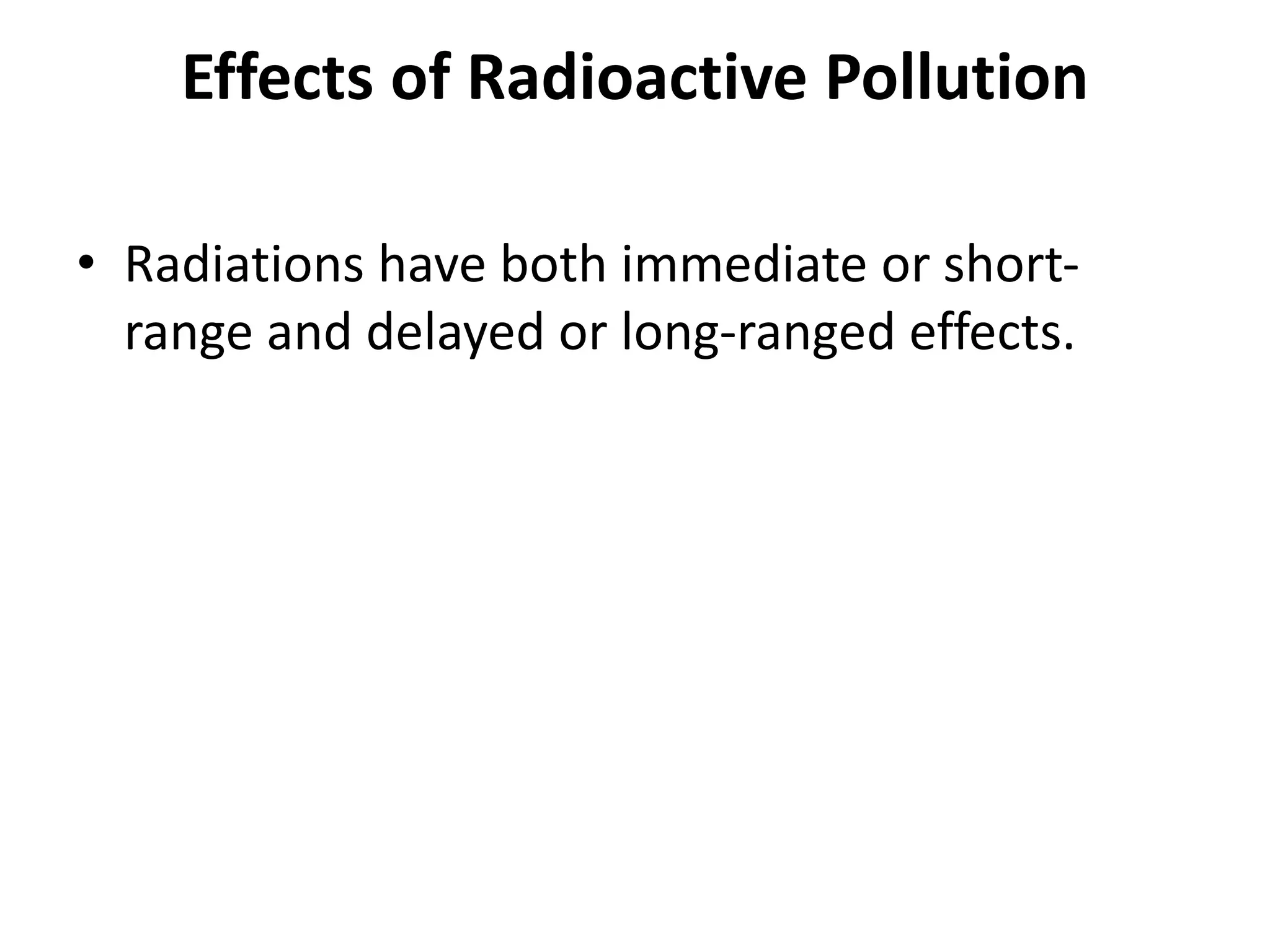 Radioactive pollution | PPT