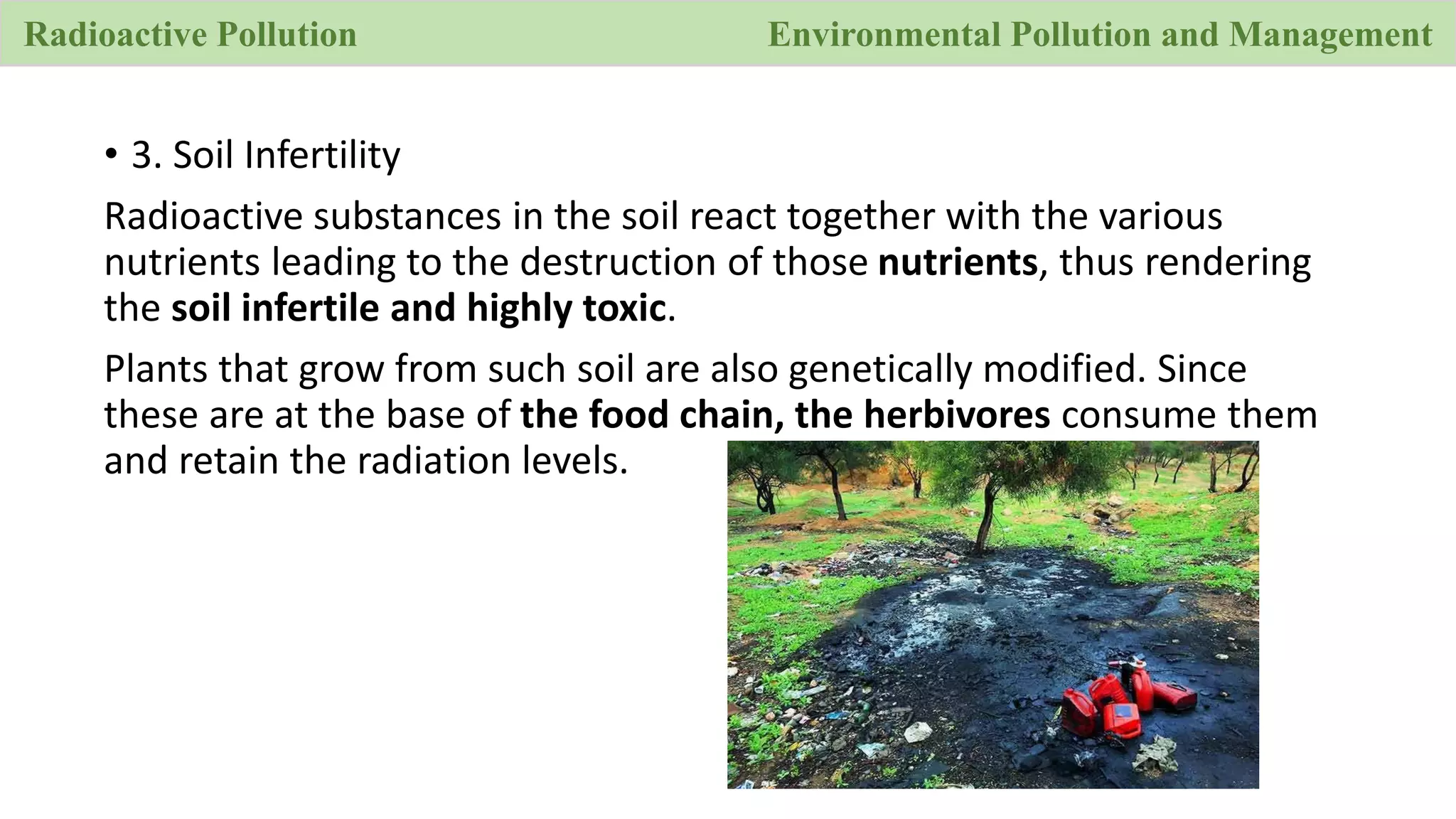 Radioactive pollution | PDF