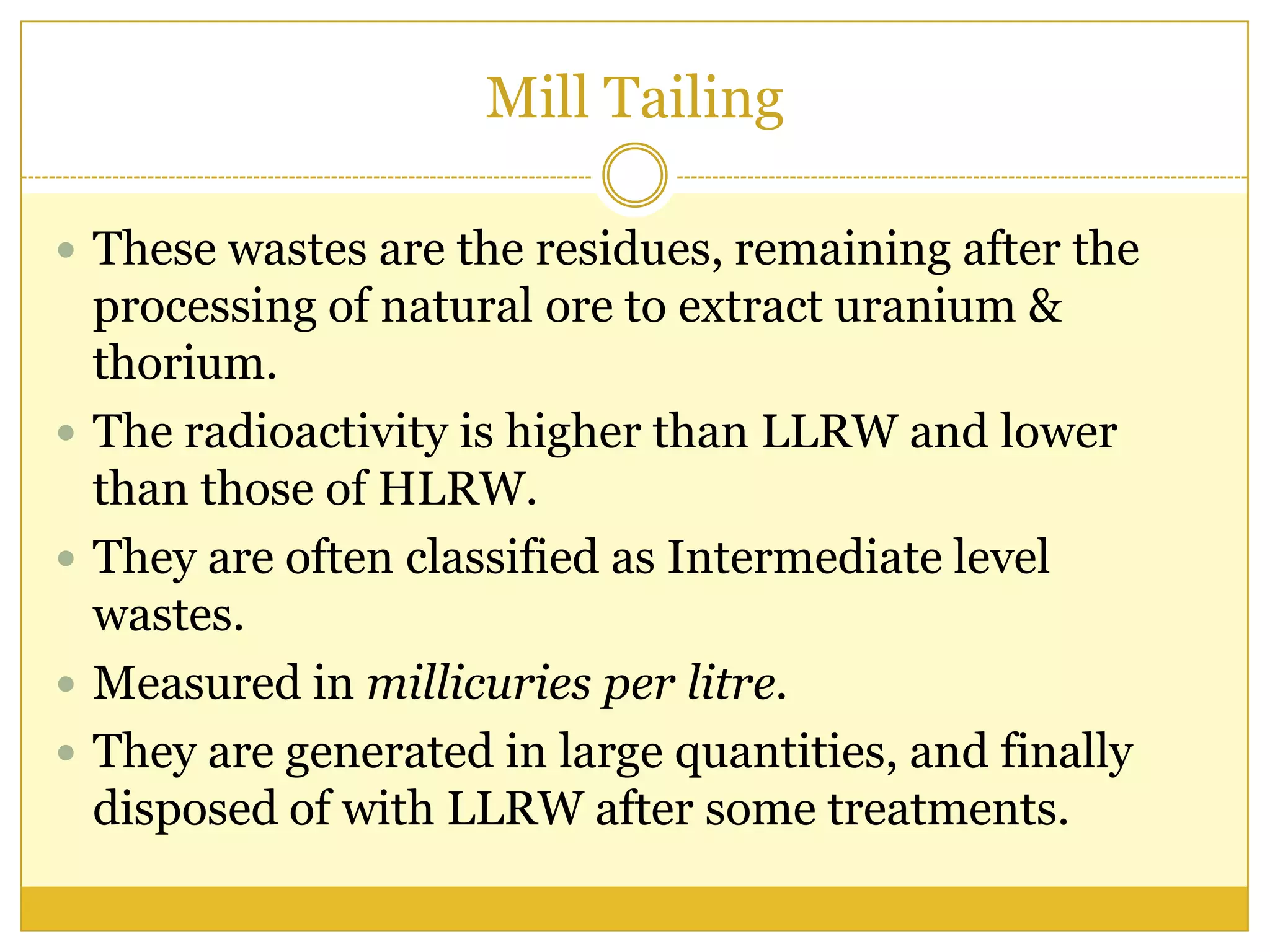 Seminar on Radioactive Waste Presentation | PPTX