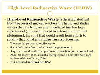 Seminar on Radioactive Waste Presentation | PPTX