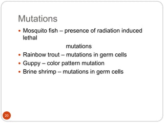 Radioactive waste and their impact on aquatic organisms | PPTX