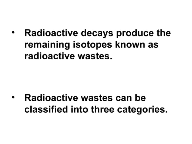 Radioactive Waste Management | PPT