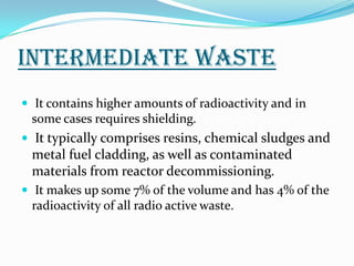 Radio active waste management | PPTX | Indoor Environmental Quality ...