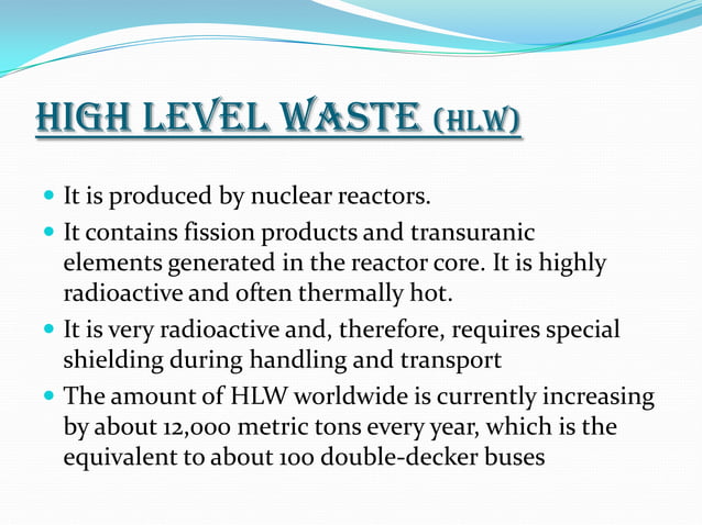 Radio active waste management | PPTX | Indoor Environmental Quality ...